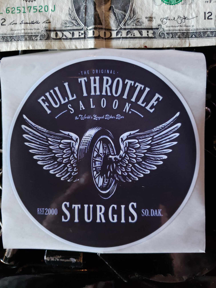 Sticker 18 - Full Throttle wing & wheel large sticker – Full Throttle ...