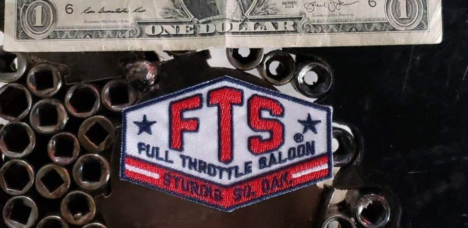Patch 25 - Full Throttle Saloon 2 7/8" x 1 7/8" Patriotic FTS patch